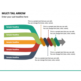 Multi Tail Arrow PowerPoint and Google Slides Template - PPT Slides