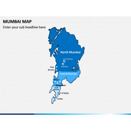 Mumbai Map for PowerPoint and Google Slides - PPT Slides