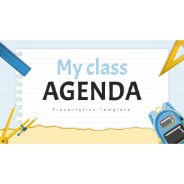 Free - My Class Agenda PowerPoint and Google Slides Template - PPT Slides