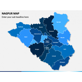 Nagpur Map for PowerPoint and Google Slides - PPT Slides