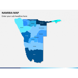 Namibia Map for PowerPoint and Google Slides - PPT Slides