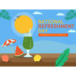 Free - National Refreshment Day PowerPoint Template and Google Slides Theme