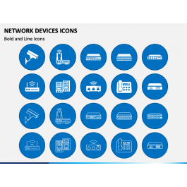 Network Devices PowerPoint and Google Slides Template - PPT Slides