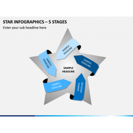 Star Infographics – 5 Stages PowerPoint
