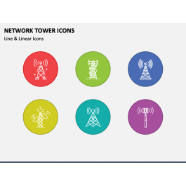 Network Tower Icons for PowerPoint and Google Slides - PPT Slides