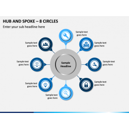 PowerPoint Hub and Spoke – 8 Circles