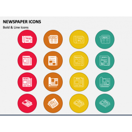 Newspaper Icons for PowerPoint and Google Slides - PPT Slides