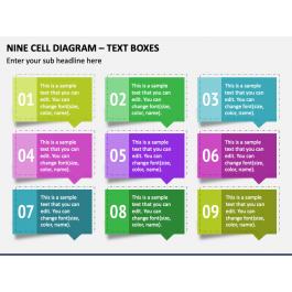 Nine Cell Diagram - Text Boxes PowerPoint Presentation Slides - PPT ...