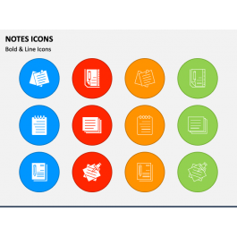 Notes Icons for PowerPoint and Google Slides - PPT Slides