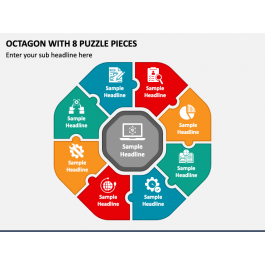Free Octagon with 8 Puzzle Pieces for PowerPoint and Google Slides