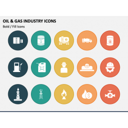 Oil & Gas Industry Icons for PowerPoint and Google Slides - PPT Slides