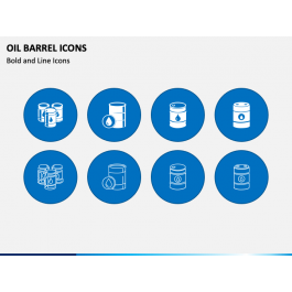 Oil Barrel Icons for PowerPoint and Google Slides - PPT Slides