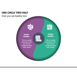 One Circle Two Half PowerPoint Template - PPT Slides