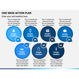 One Week Action Plan PowerPoint Presentation Slides - PPT Template