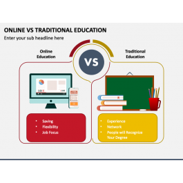 Online Vs Traditional Education PowerPoint and Google Slides Template ...