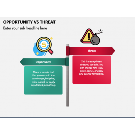 Opportunity Vs Threat PowerPoint and Google Slides Template - PPT Slides
