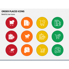 Order Placed Icons for PowerPoint and Google Slides - PPT Slides
