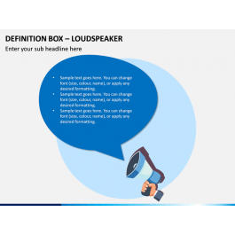 PowerPoint Definition Box - Loudspeaker