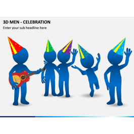 PowerPoint 3d Men - Celebration