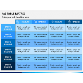 PowerPoint 4x6 Table Matrix