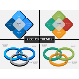 Overlapping 3D Shapes for PowerPoint and Google Slides - PPT Slides