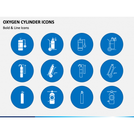 Oxygen Cylinder Icons for PowerPoint and Google Slides - PPT Slides