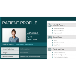 Patient Profile PowerPoint and Google Slides Template - PPT Slides