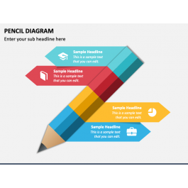 Pencil Diagram for PowerPoint and Google Slides - PPT Slides