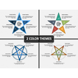 Pentagram PowerPoint and Google Slides Template - PPT Slides