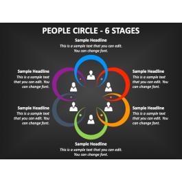 People Circle - 6 Stages for PowerPoint and Google Slides - PPT Slides