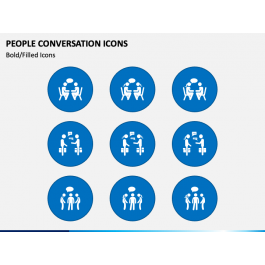 People Conversation Icons for PowerPoint and Google Slides - PPT Slides