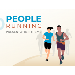 Free - People Running Presentation Theme for PowerPoint and Google Slides