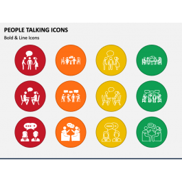 People Talking Icons for PowerPoint and Google Slides - PPT Slides