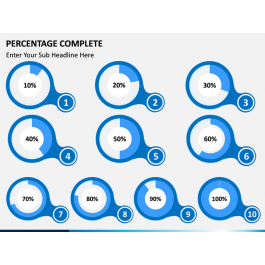 Percentage Complete PowerPoint and Google Slides Template - PPT Slides