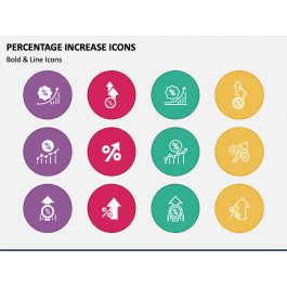 Percentage Increase Icons for PowerPoint and Google Slides - PPT Slides