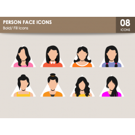 Person Face Icons for PowerPoint and Google Slides - PPT Slides