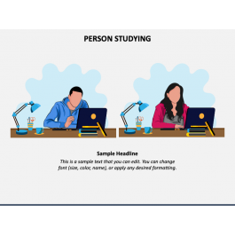 Person Studying Illustration for PowerPoint and Google Slides - PPT Slides
