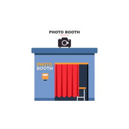 Photo Booth Illustration PowerPoint and Google Slides - PPT Slides
