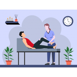 Physiotherapy Illustration for PowerPoint and Google Slides - PPT Slides