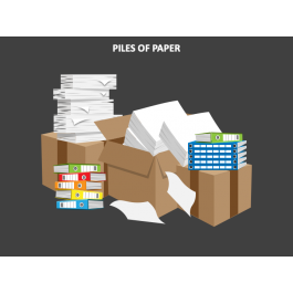 Piles of Paper Graphics for PowerPoint and Google Slides - PPT Slides