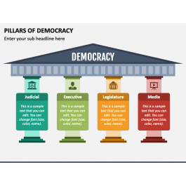 Pillars of Democracy PowerPoint and Google Slides Template - PPT Slides