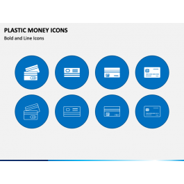 Plastic Money Icons for PowerPoint and Google Slides - PPT Slides
