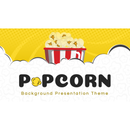Free - Popcorn Background Theme for PowerPoint and Google Slides - PPT ...