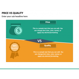 Price Vs Quality PowerPoint and Google Slides Template - PPT Slides