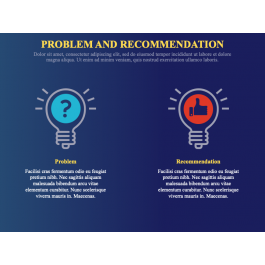 Problem and Recommendation PowerPoint Template and Google Slides Theme ...