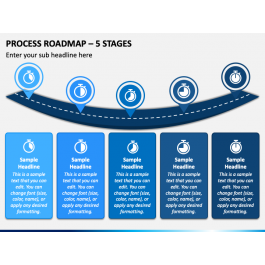 Process Roadmap - 5 Stages PowerPoint Template and Google Slides Theme