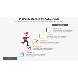 Progress and Challenges PowerPoint and Google Slides Template - PPT Slides