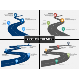 Progressive Roadmap PowerPoint and Google Slides Template - PPT Slides