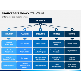 Project Breakdown Structure PowerPoint Template - PPT Slides