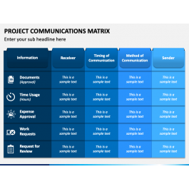 Project Communications Matrix Powerpoint And Google Slides Template 
